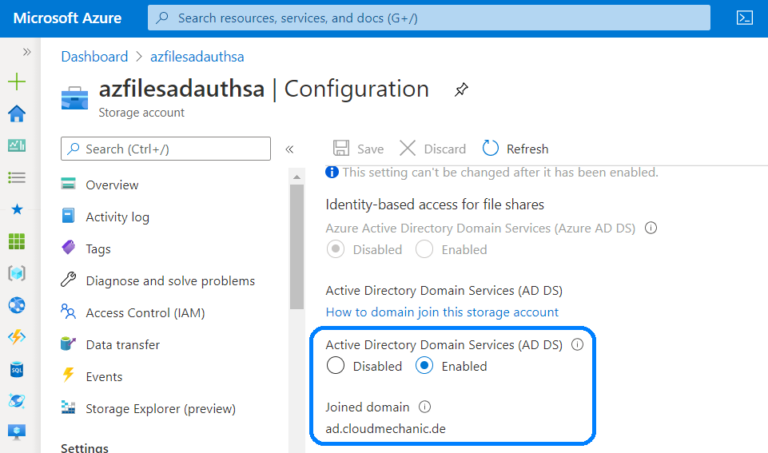 Azure Files enabled AD DS SMB authentication Best Practices and all you need to know – Gregor ...